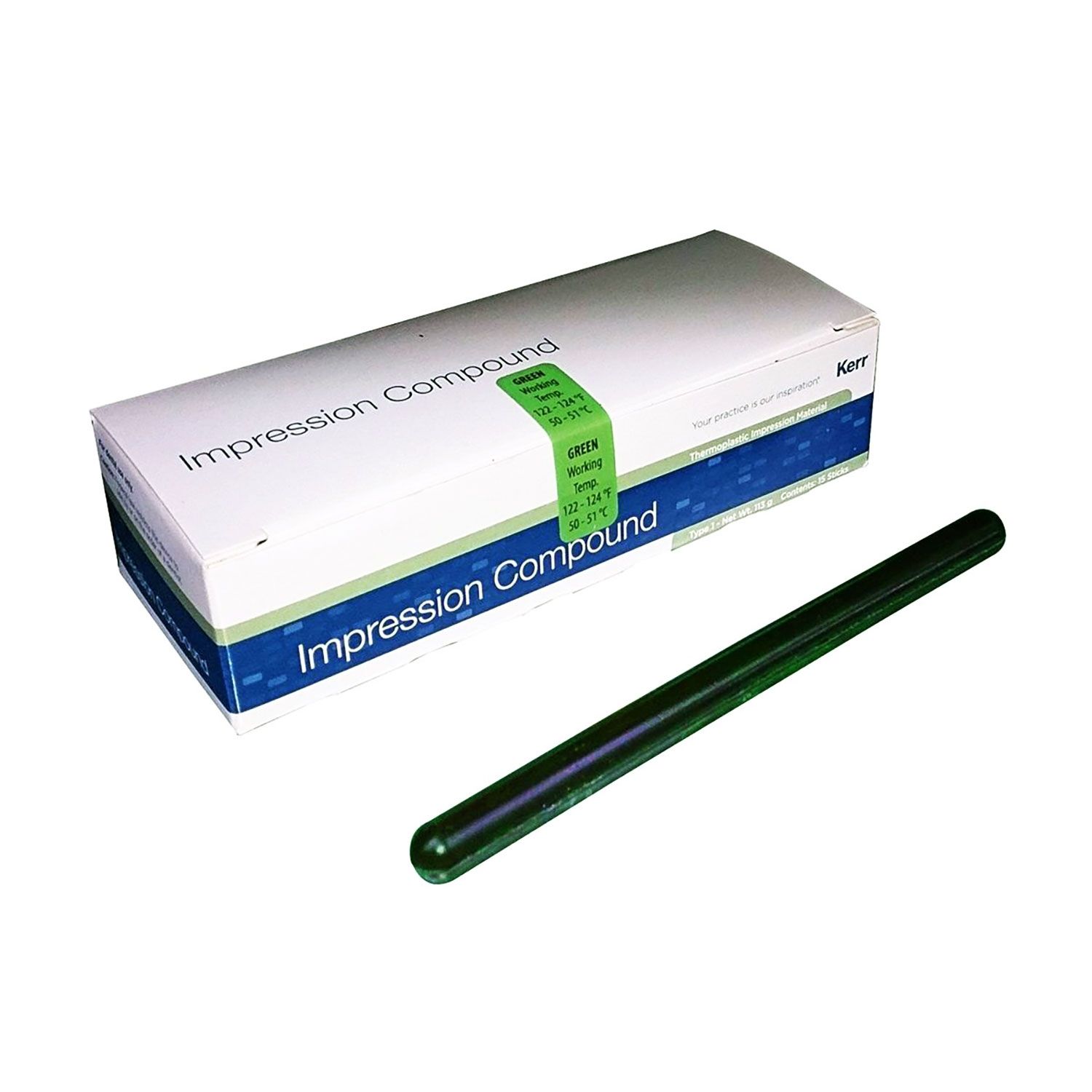 IMPRESSION COMPOUND STICKS GREEN 15pcs 113g