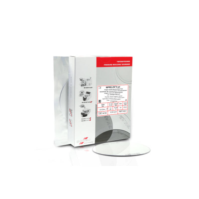 THERMOFORMING SHEETS HARD IMPRELON S CLEAR 125mm ROUND 10pcs SCHEU