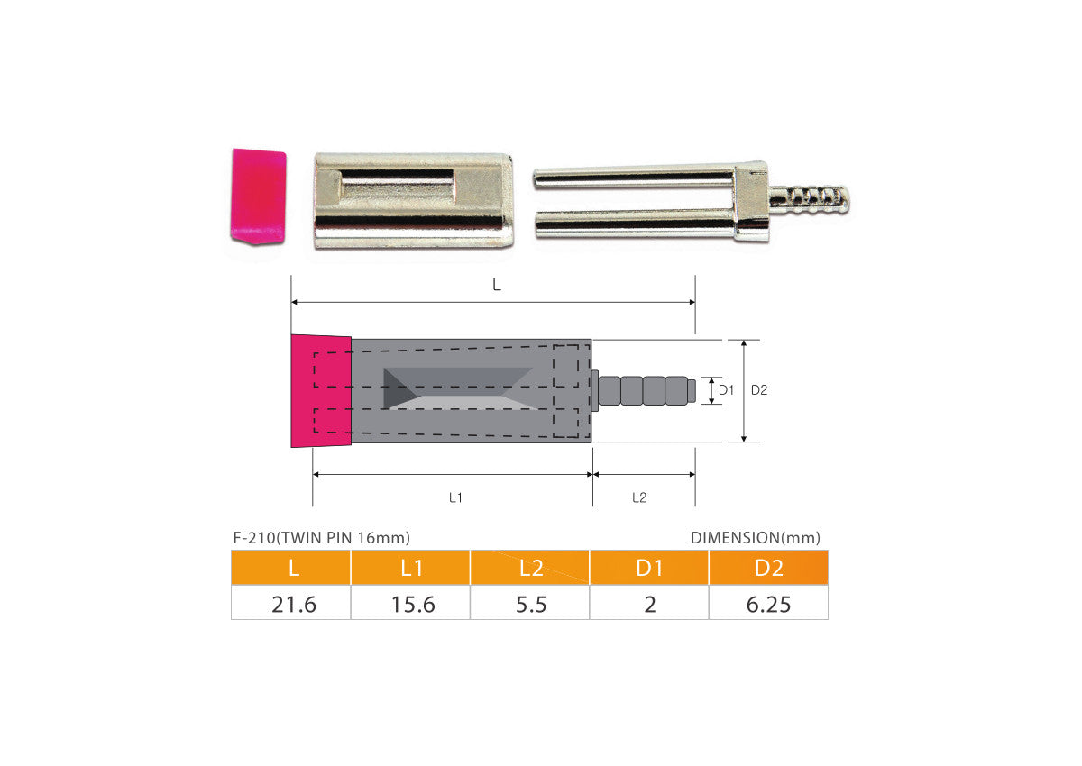 PIN DOUBLE METAL-S TWIN PIN 1000PCS